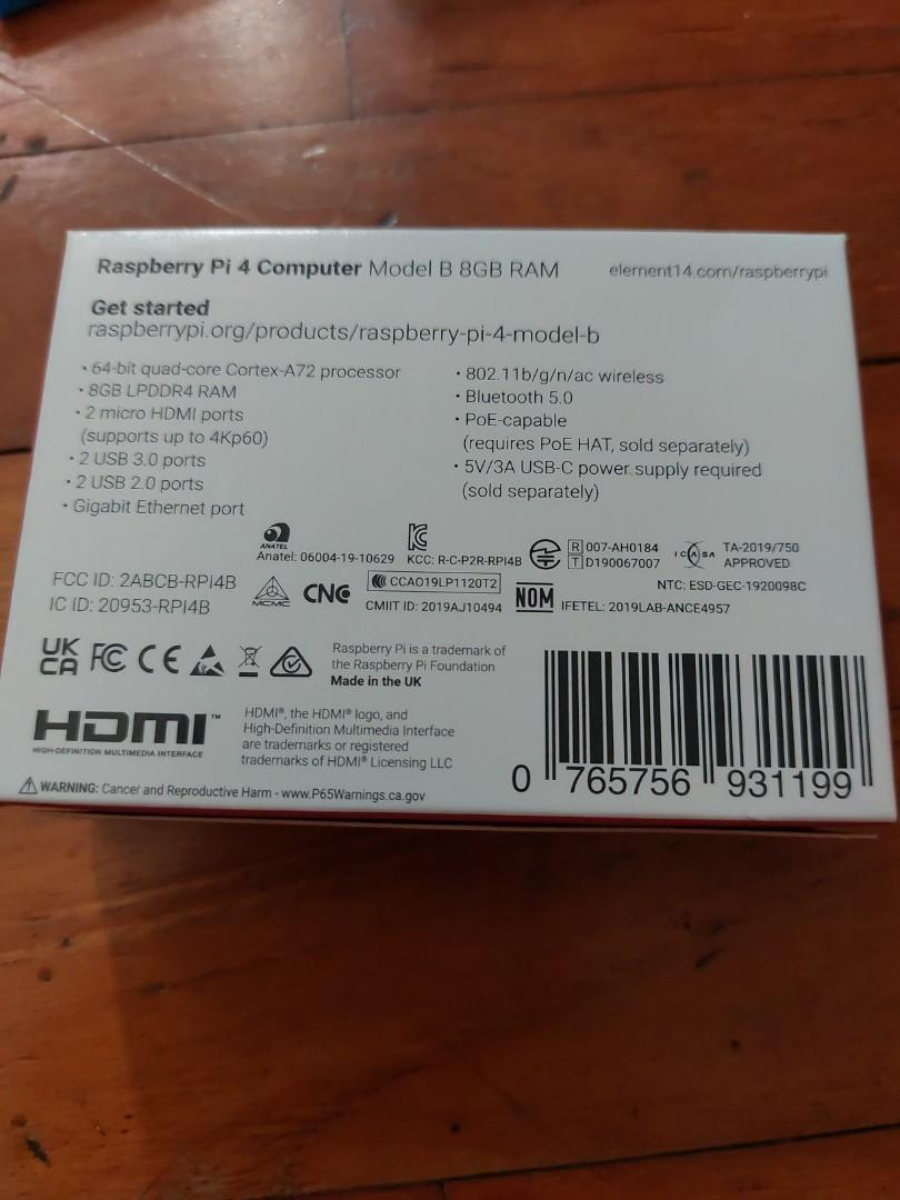 Raspberry Pi 4B 8GB, Computers & Tech, Laptops & Notebooks on Carousell