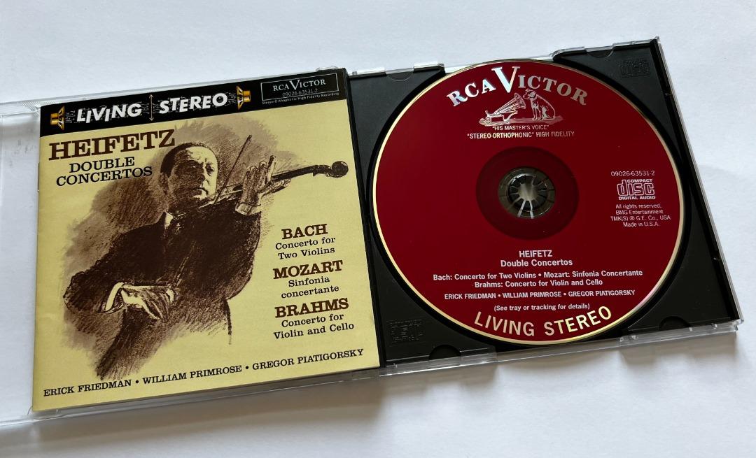 小提琴之父海飛兹 RCA Living Stereo Heifetz and Erick Friedman Bach Double ...