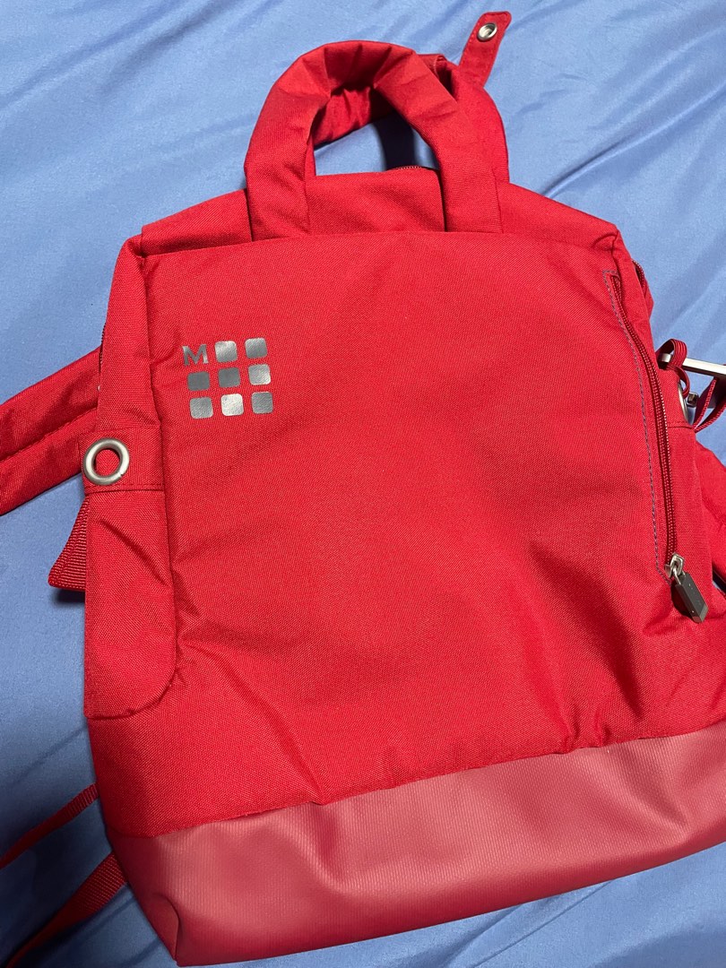Red Moleskin Laptop Backpack, Women's Fashion, Bags & Wallets ...