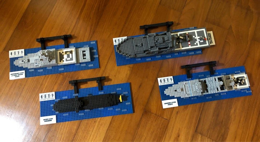 Republic of Singapore (RSN) Navy Lego Ships - Submarine, Landing Ship ...