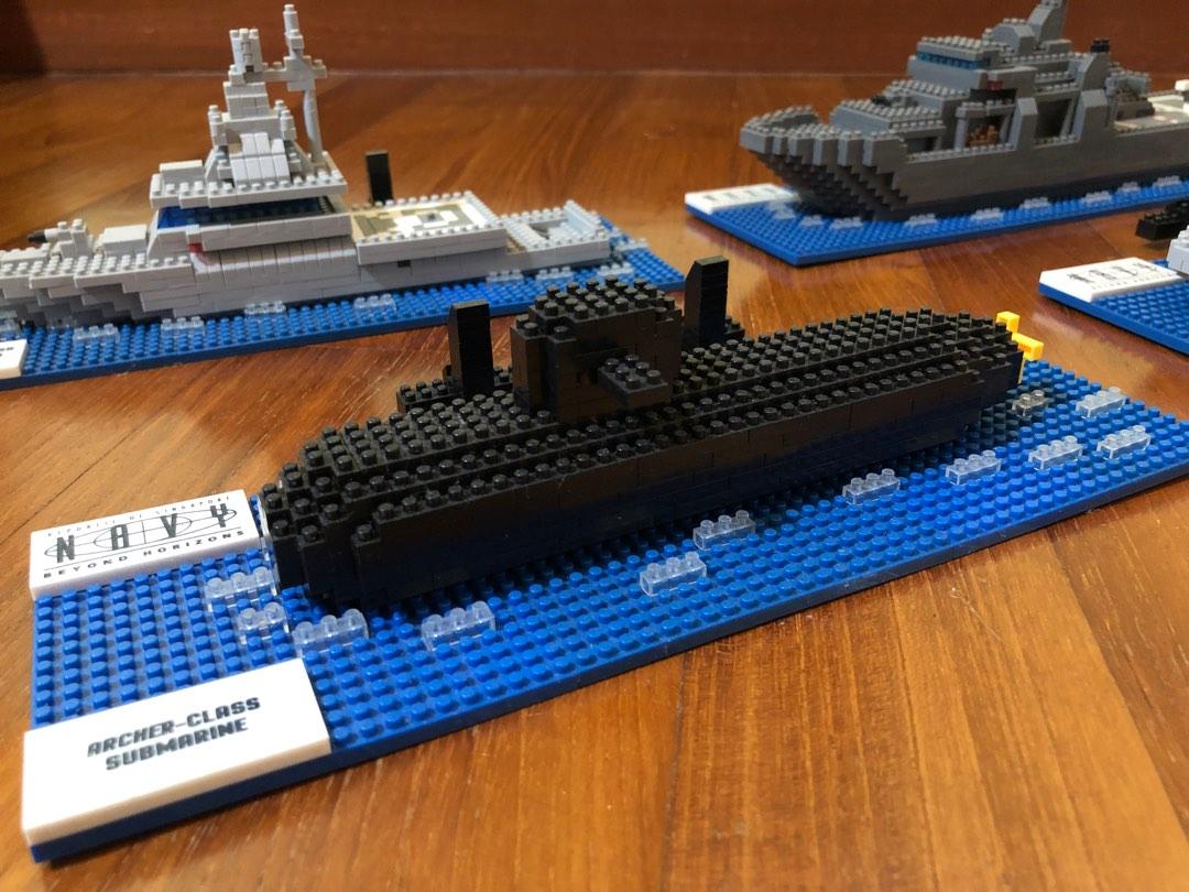 Republic of Singapore (RSN) Navy Lego Ships - Submarine, Landing Ship ...
