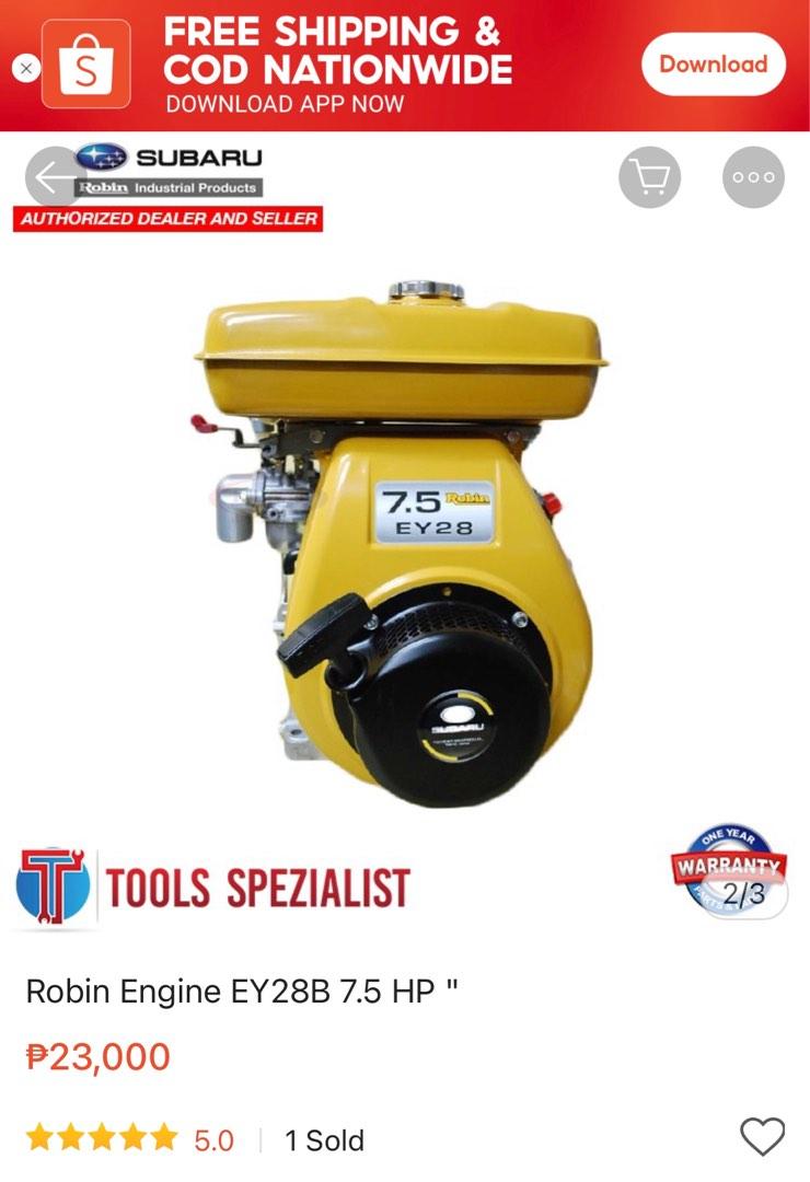 Robin Gas Engine 7.5hp, Commercial & Industrial, Construction Tools ...