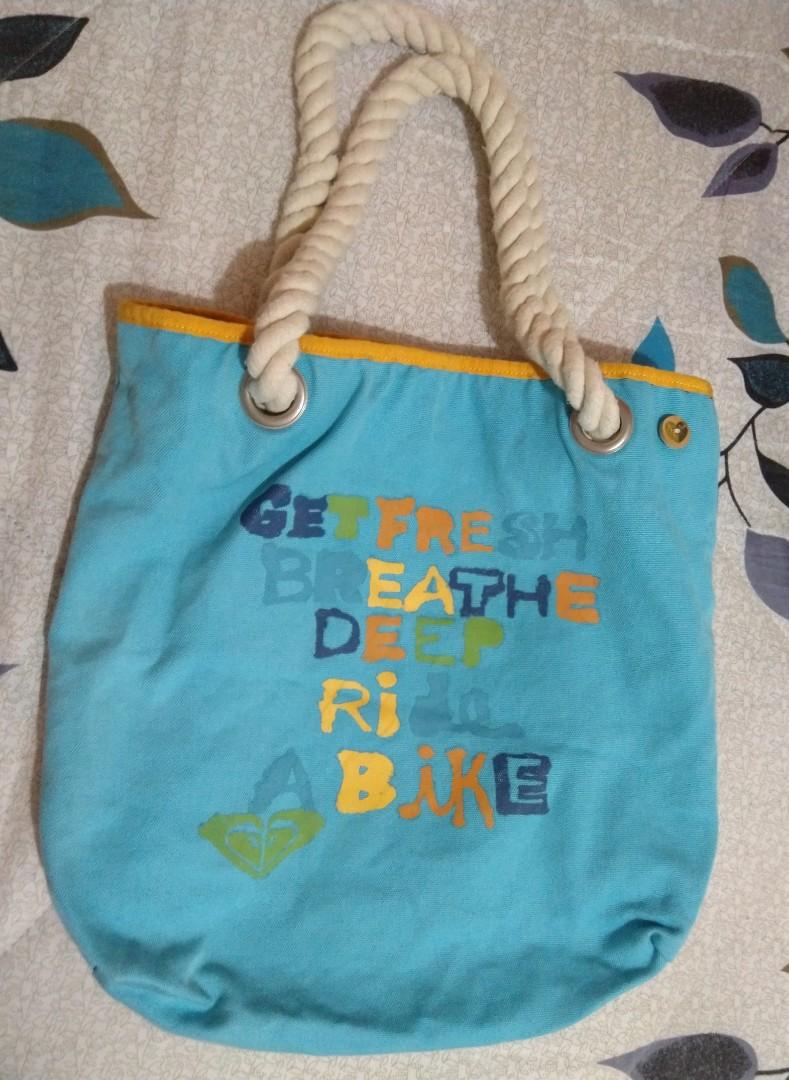 ROXY Beach Canvas Bag, Women's Fashion, Bags & Wallets, Tote Bags on ...
