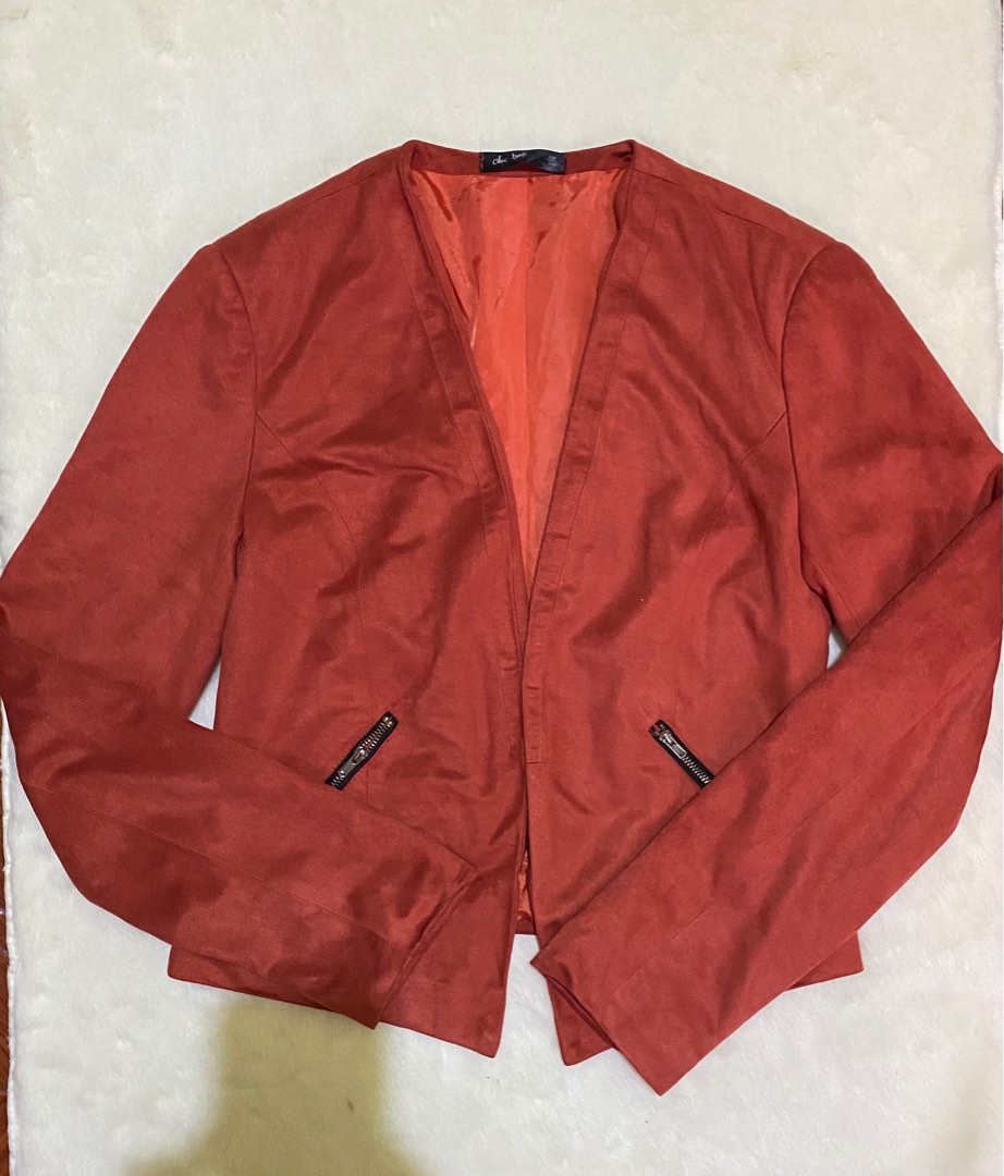 Rust blazer, Women's Fashion, Coats, Jackets and Outerwear on Carousell