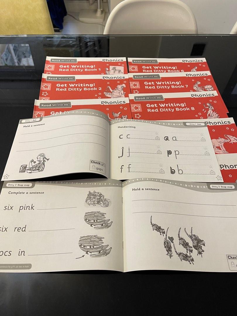 RWI Read Write Inc Phonics Oxford Red Books 1-10, 興趣及遊戲, 書本 & 文具, 小朋友書 ...