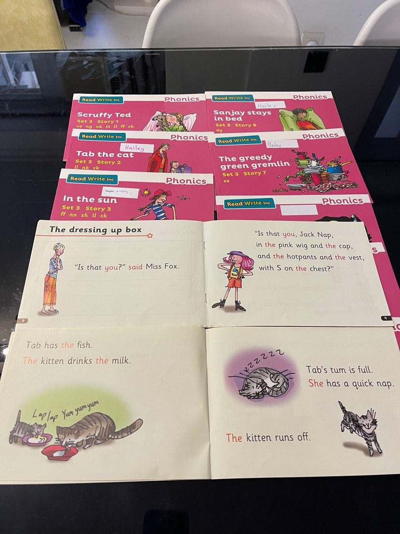 RWI Read Write Inc Phonics Oxford Pink Books 1-10, 興趣及遊戲, 書本 & 文具, 小朋友書 ...
