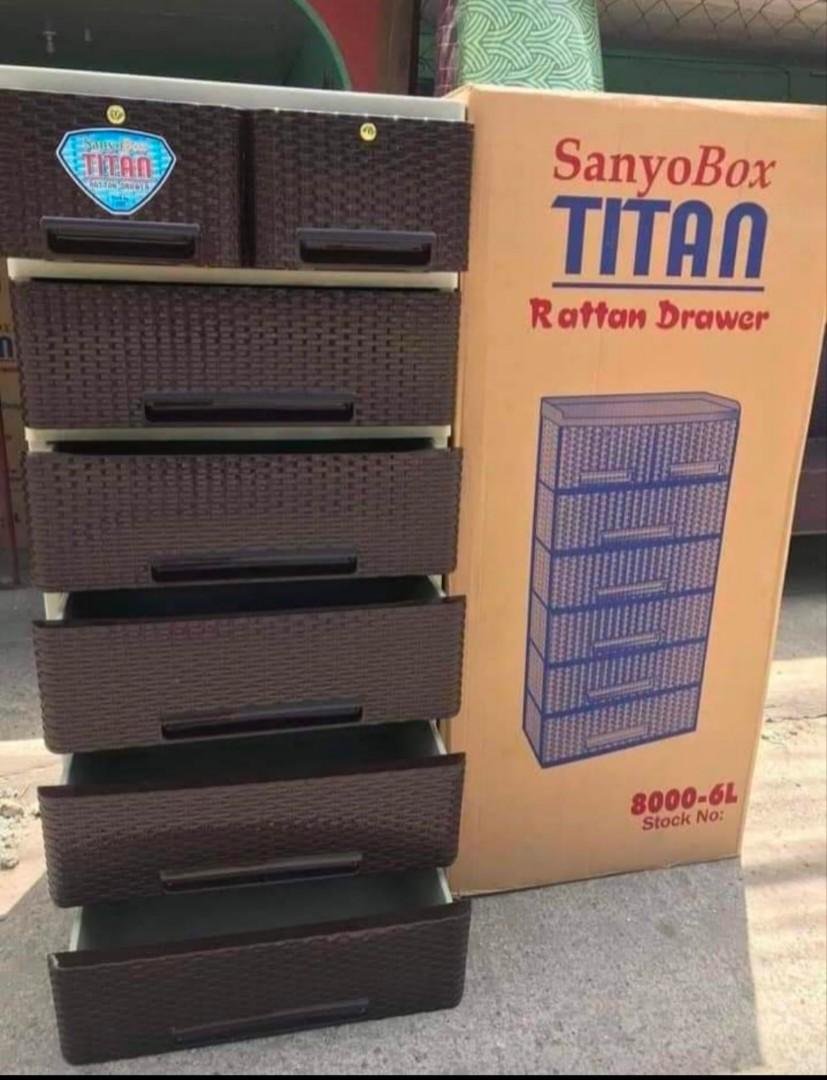 SANYOBOX TITAN DRAWER 5 & 6 LAYERS, Furniture & Home Living, Home ...