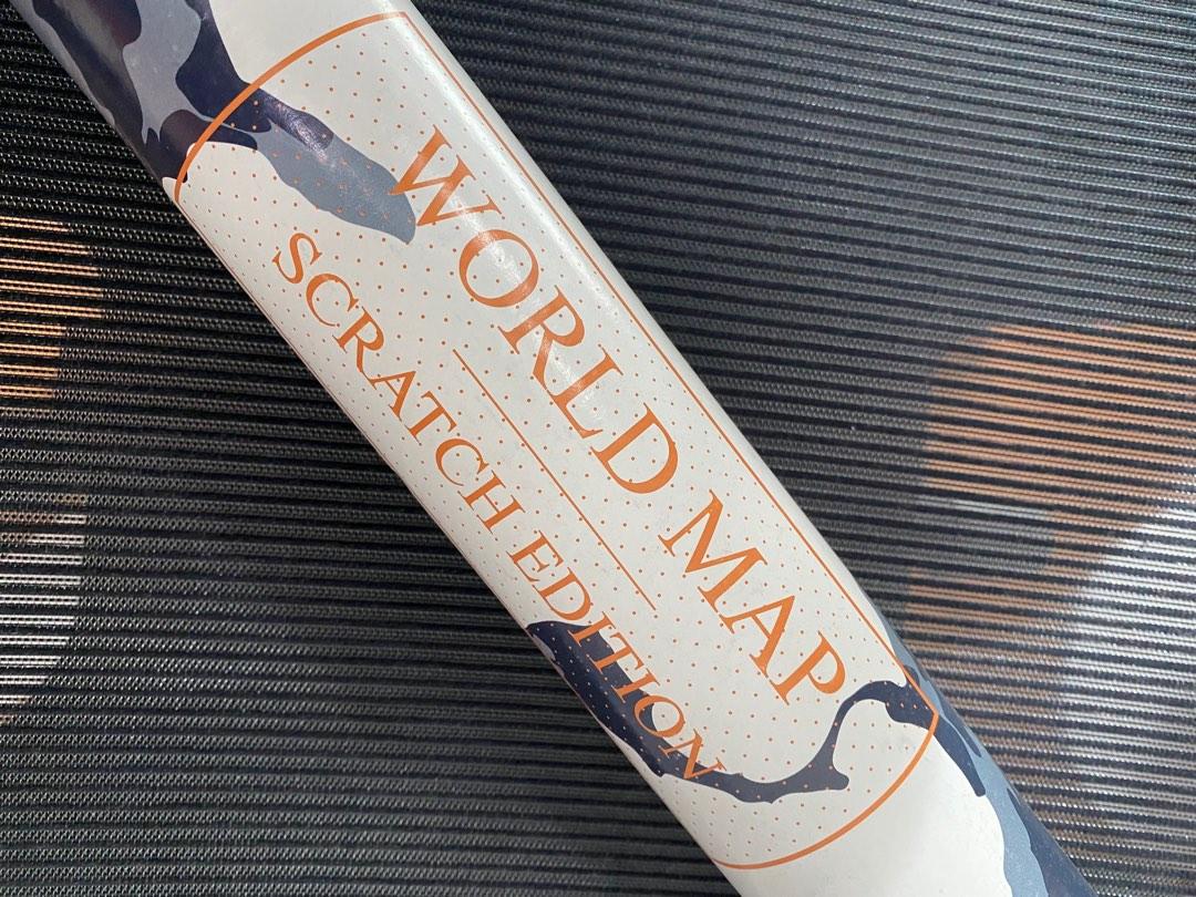 Scratch The World Travel Map, Furniture & Home Living, Home Decor, Wall ...