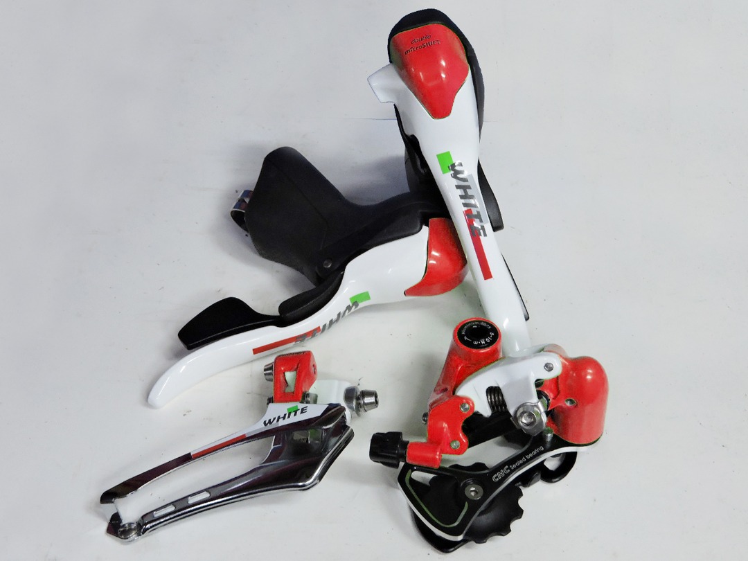 【SHARK商店】微轉MICROSHIFT WHITE公路變速套件, 體育器材, 自行車及配件, 單車在旋轉拍賣