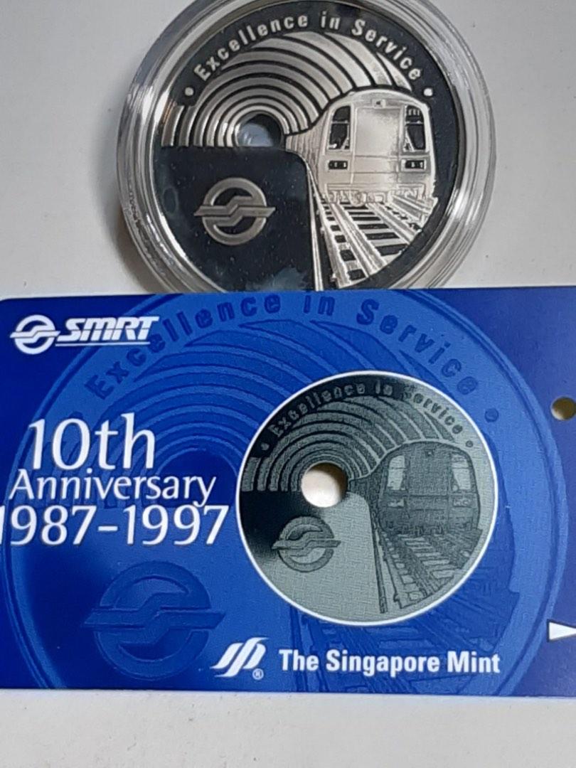 Singapore Mint - SMRT 10th Anniversary 1987-1997, Hobbies & Toys ...