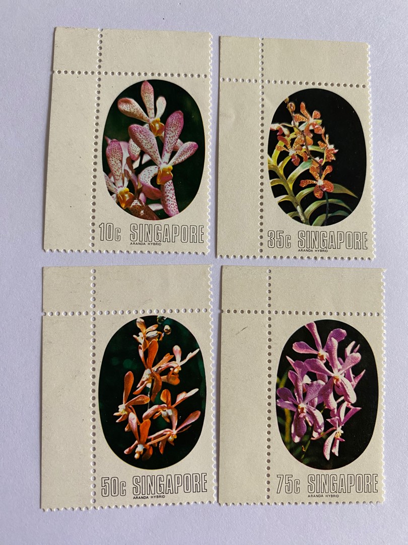 Singapore stamp 1976 orchids corner set mnh, Hobbies & Toys ...