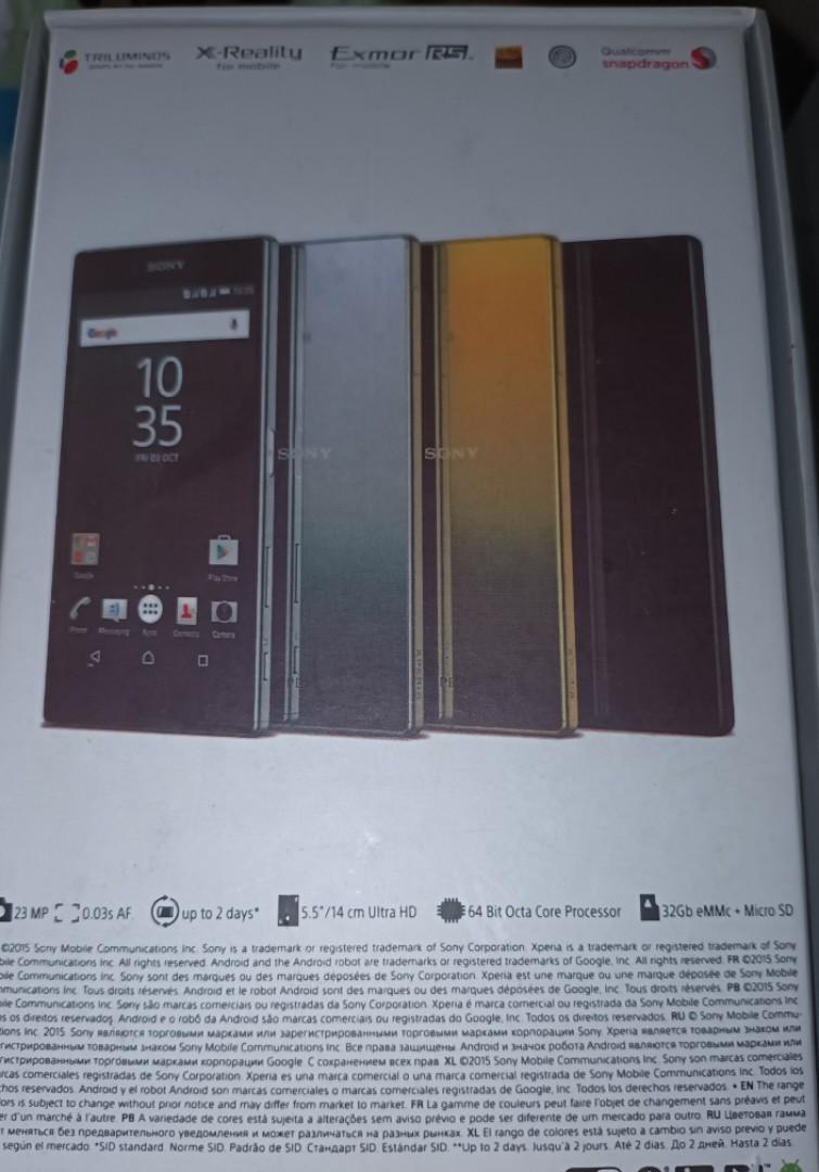 Sony Z5P Z5 premium E6853 新力 索尼 Z5P 4K高清影片 2300萬像素 可裝安心出行 can install ...