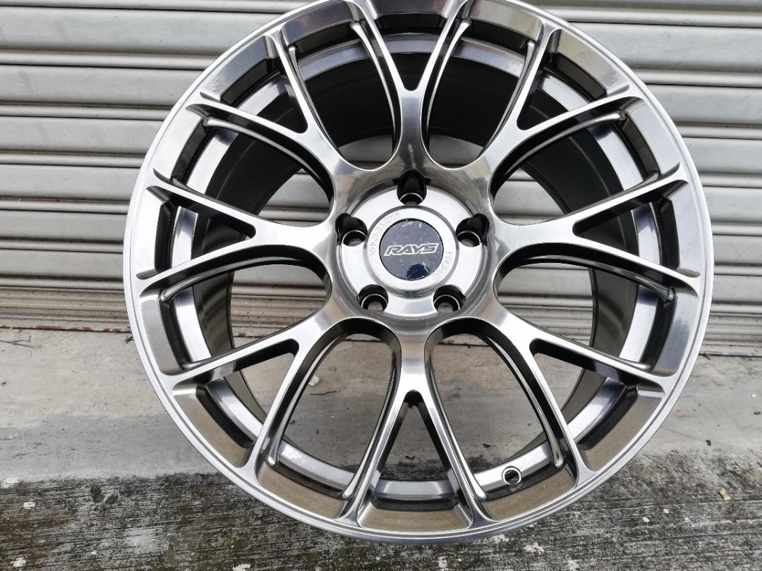sport rim BMW E60 18 inch Rays volks racing, Auto Accessories on Carousell