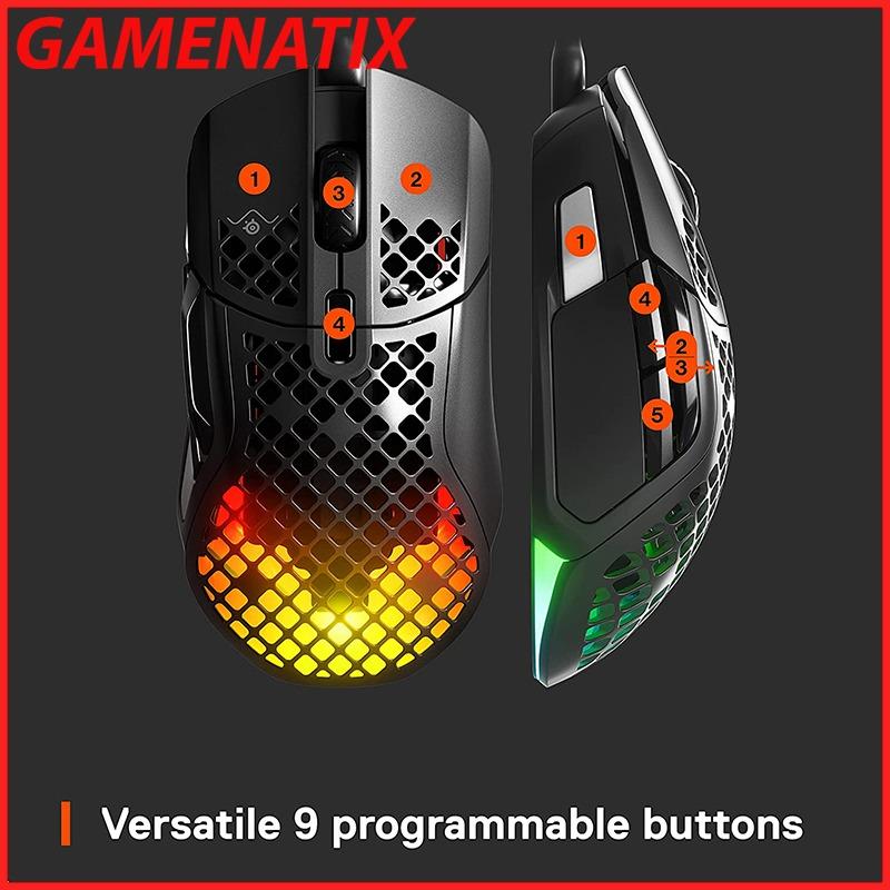 SteelSeries Aerox 5 - Lightweight Gaming Mouse - 18000 CPI -- TrueMove ...