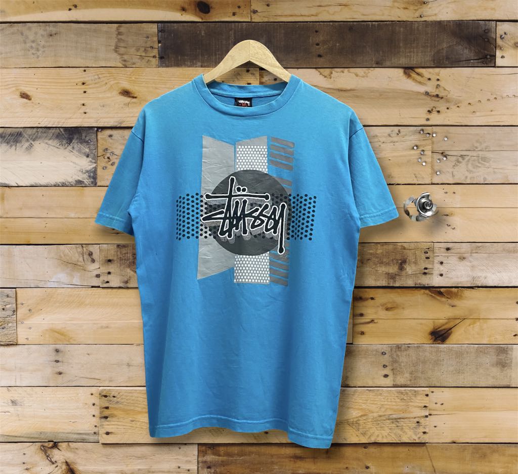 Stussy Font, Men's Fashion, Tops & Sets, Tshirts & Polo Shirts on Carousell