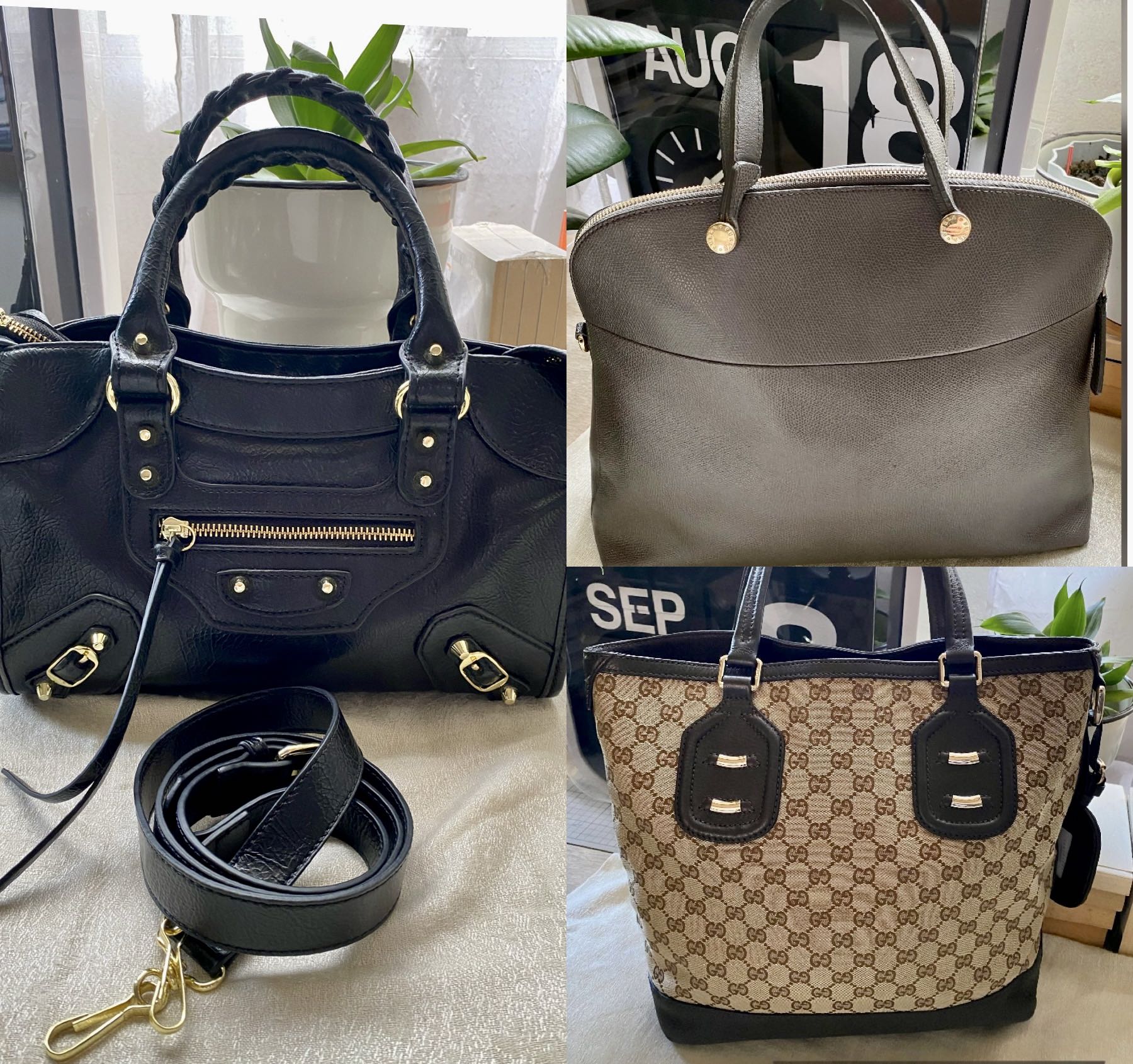 Take all 3, Bundle: Furla Piper, Balenciaga mini, Gucci Tote, Luxury ...