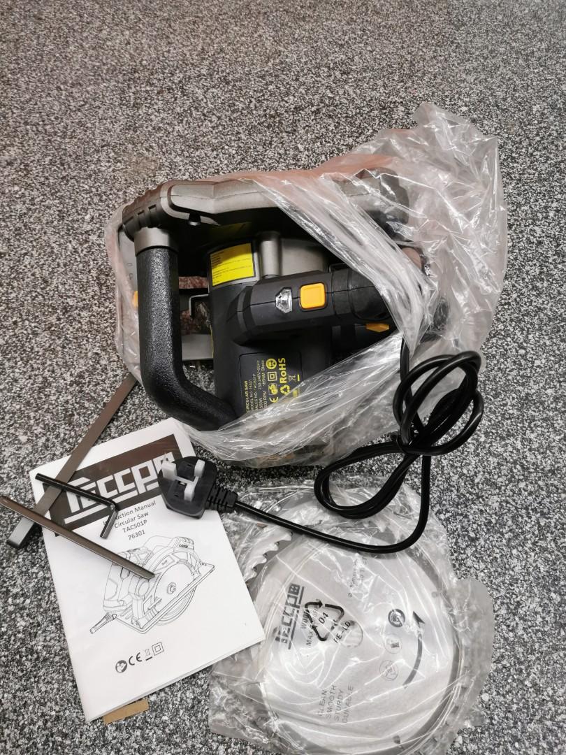 TECCPO Circular Saw with Laser Guide 5500 RPM Corded Saw, Furniture ...