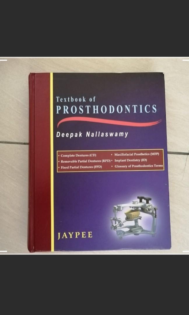 Textbook of Prosthodontics Deepak Nallaswamy dental textbook [HARD COPY ...