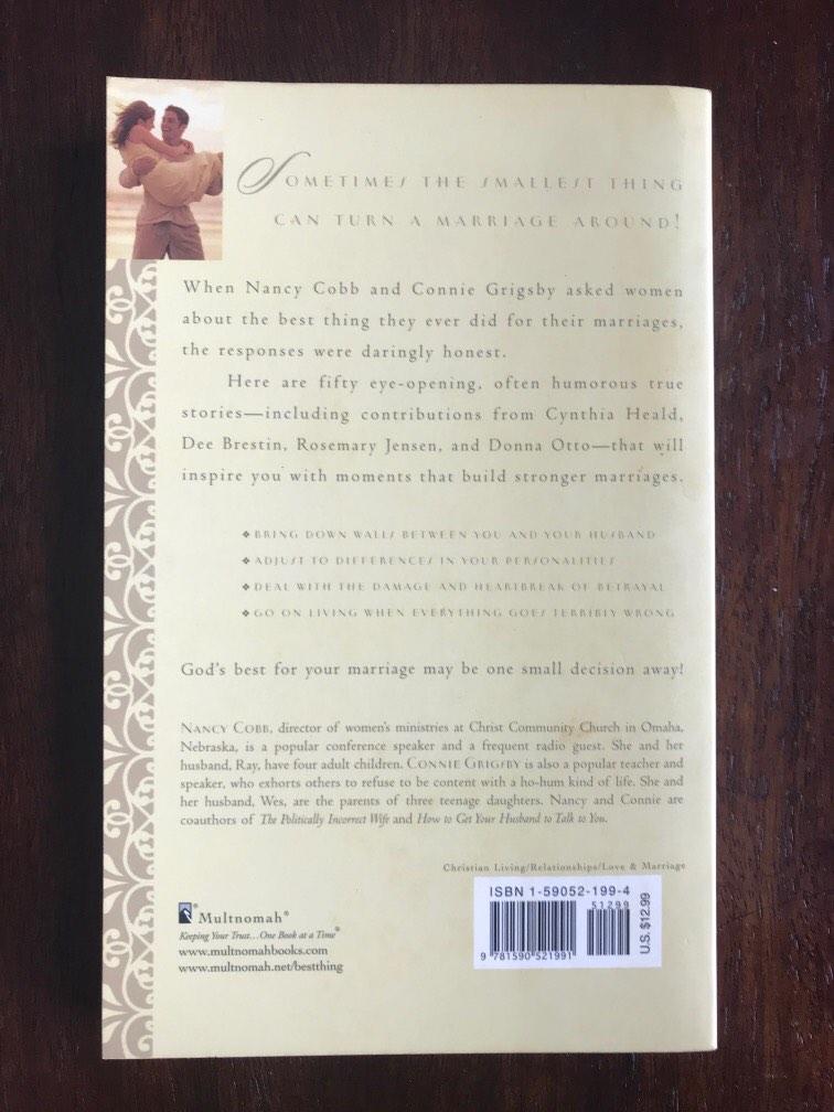 The Best Thing I Ever Did for My Marriage : 50 Real Life Stories by ...