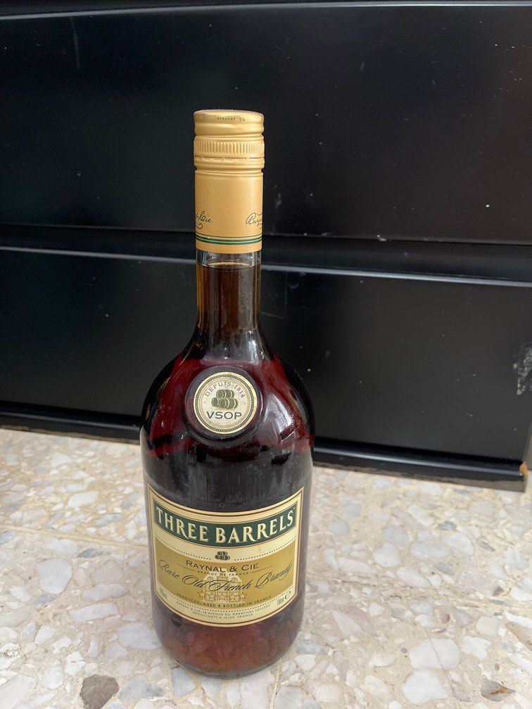 Three barrels Rare Oak French Brandy 1L, Food & Drinks, Beverages on ...