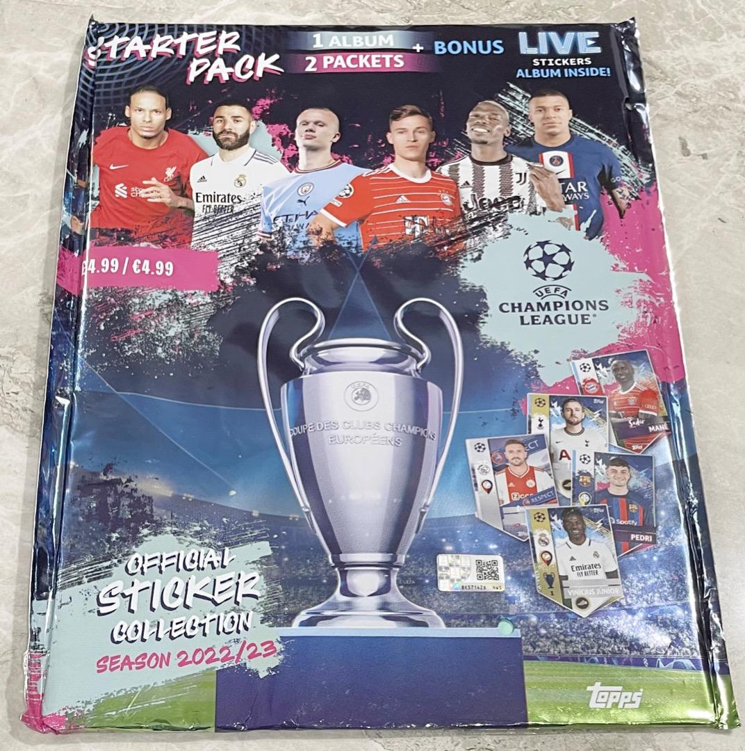 Topps UEFA Champions League Sticker 22/23 - Starter Pack, Hobbies ...