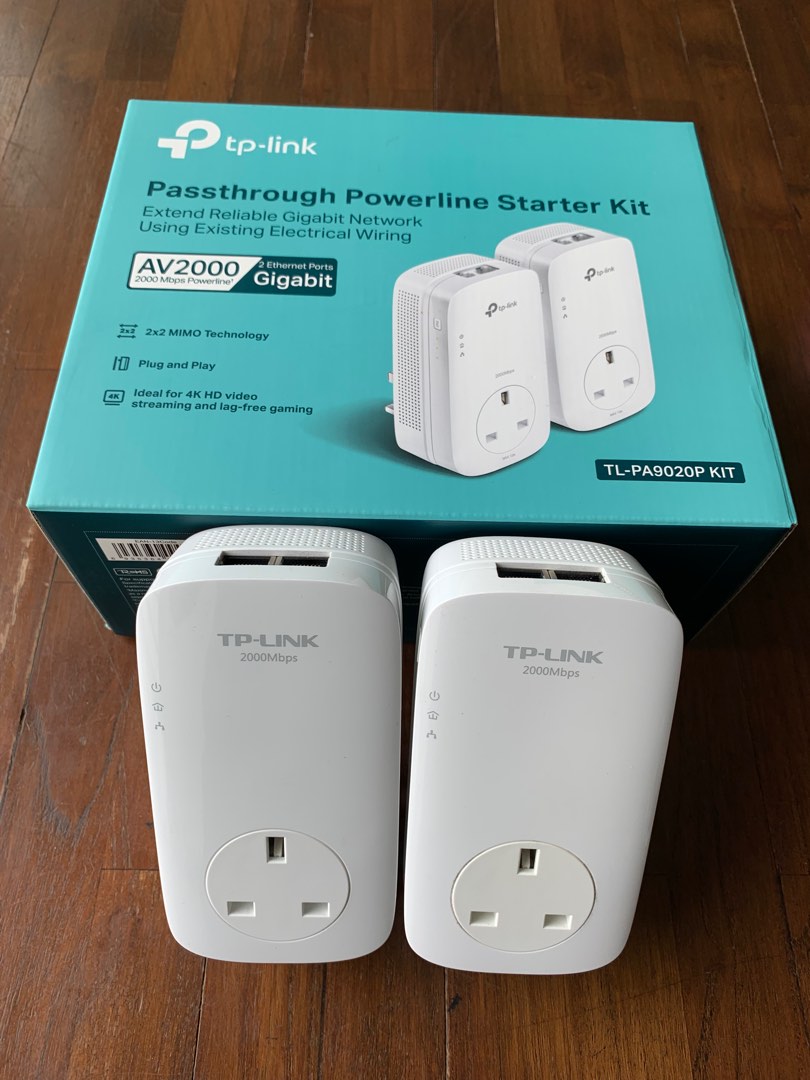 TP-Link AV2000 TL-PA9020P KIT, Computers & Tech, Parts & Accessories ...