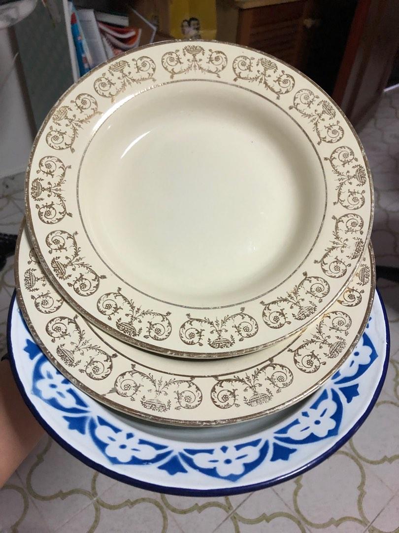 Traditional vintage plates, Furniture & Home Living, Kitchenware ...