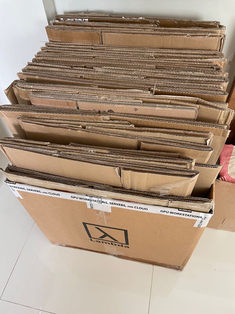 Used carton boxes, Furniture & Home Living, Home Improvement ...