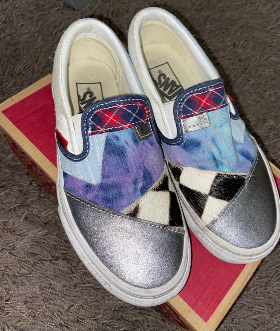 Vans Limited Edition Patchwork size US Woman 5, Women's Fashion ...