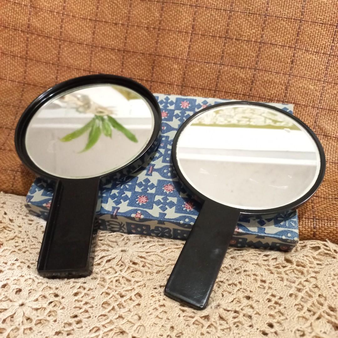 Vintage Japanese lacquerware large handheld mirror, Hobbies & Toys ...