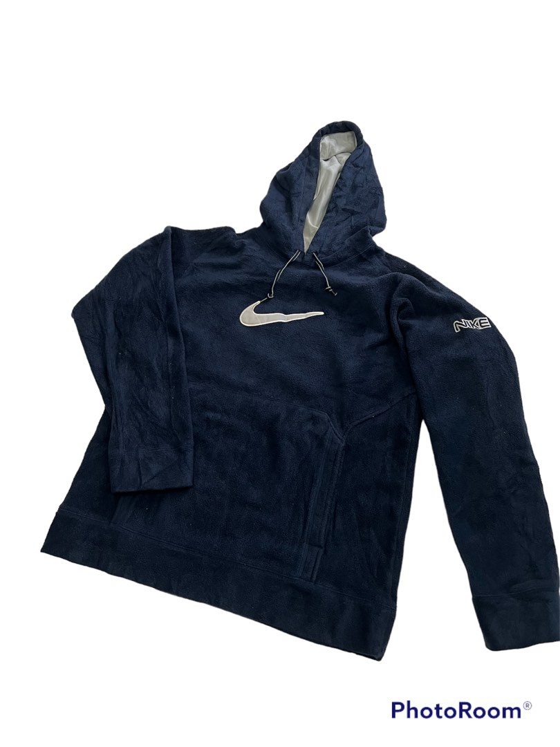 Vintage Nike middle swoosh Hoodie, Men's Fashion, Coats, Jackets and ...