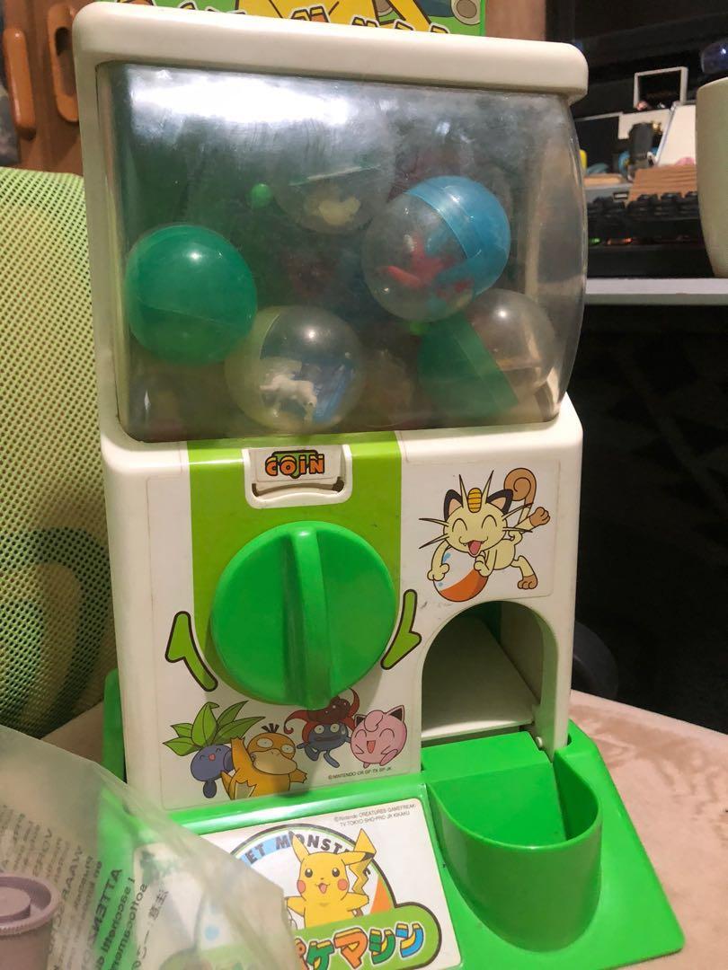 Vintage rare Pokemon gacha machine and crane machine bundle set ...