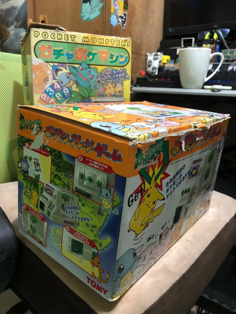Vintage rare Pokemon gacha machine and crane machine bundle set ...