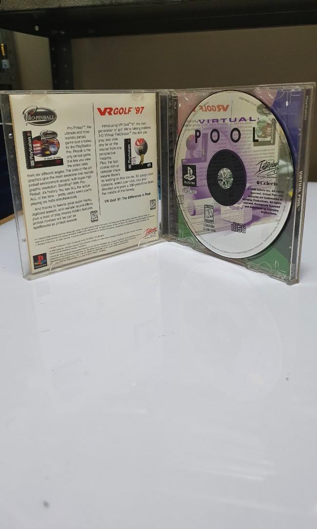 Virtual Pool ps1 (Sony Playstation 1, ntsc u/c), Video Gaming, Video ...