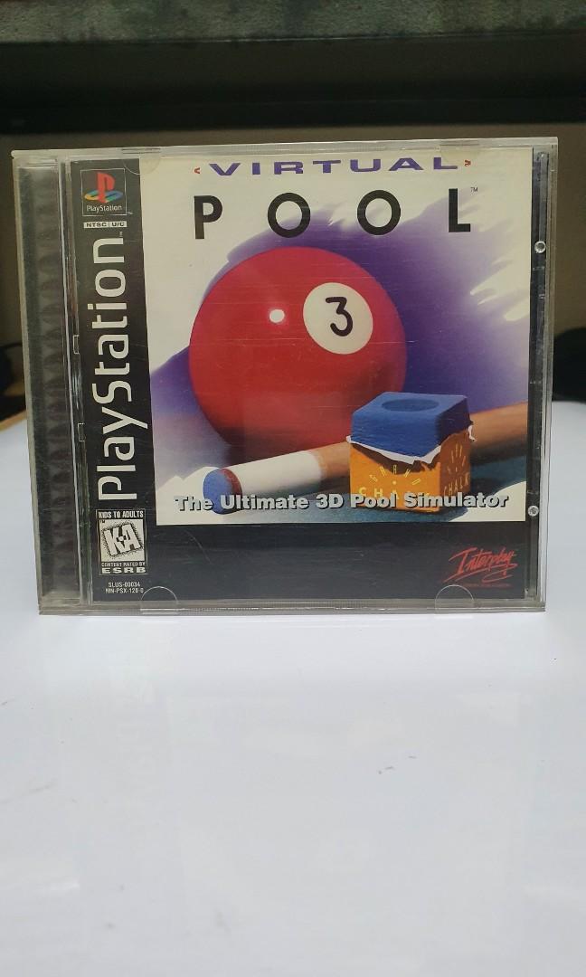 Virtual Pool ps1 (Sony Playstation 1, ntsc u/c), Video Gaming, Video ...