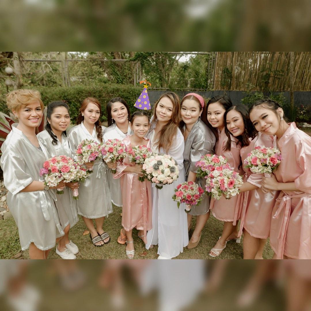 Wedding Entourage Robe, Women's Fashion, Dresses & Sets, Evening ...