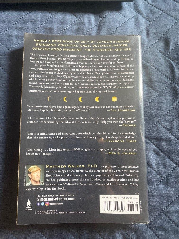 Why We Sleep - Matthew Walker, Hobbies & Toys, Books & Magazines ...