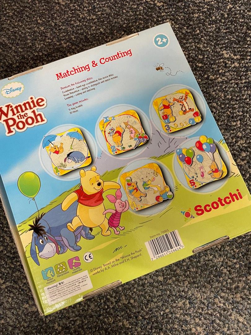 Winnie the Pooh Matching and Counting 數學遊戲卡, 興趣及遊戲, 玩具 & 遊戲類 - Carousell