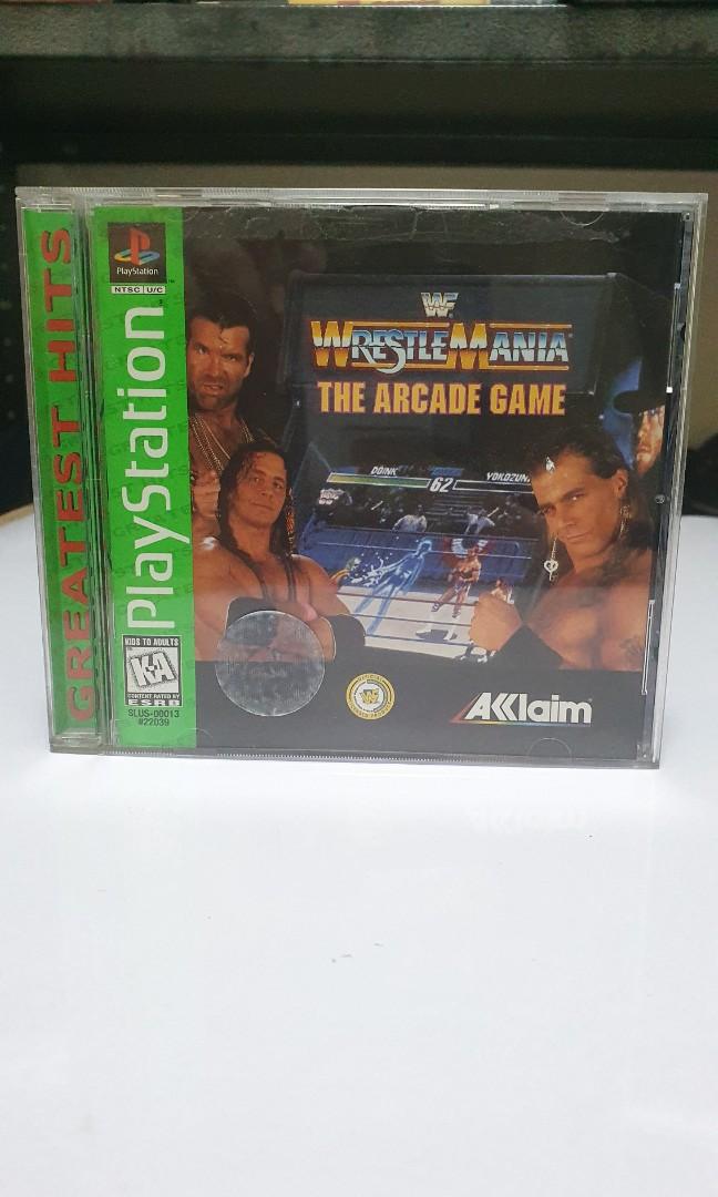 Wrestlemania The Arcade Game Ps1 (Sony Playstation 1, ntsc u/c), Video Gaming, Video Games ...