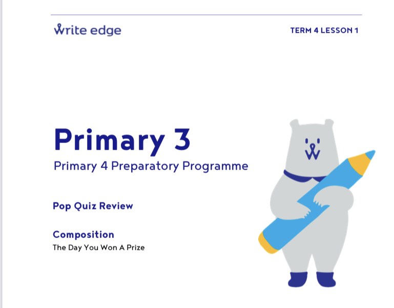 Write Edge P3 Writing Class, Hobbies & Toys, Books & Magazines ...