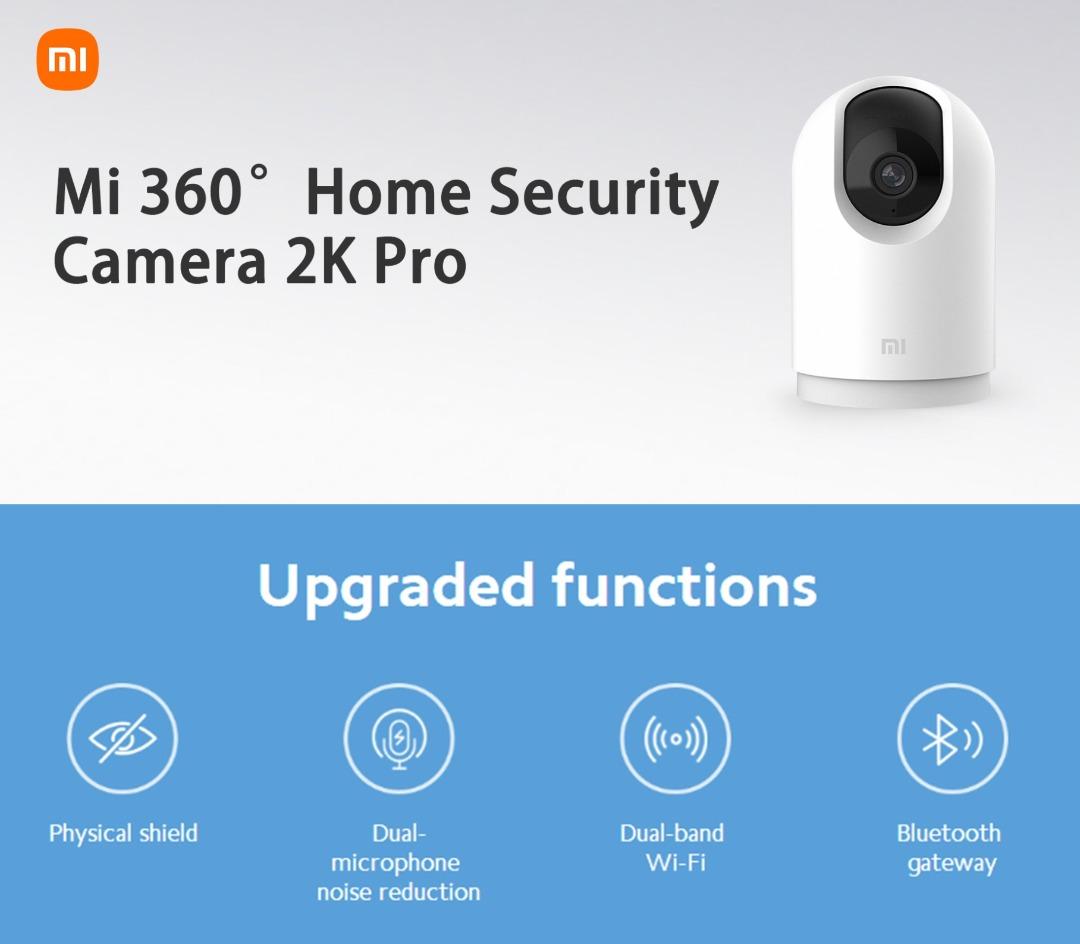 Xiaomi Mi 360° Home Security Camera 2k Pro (P088), Furniture & Home ...