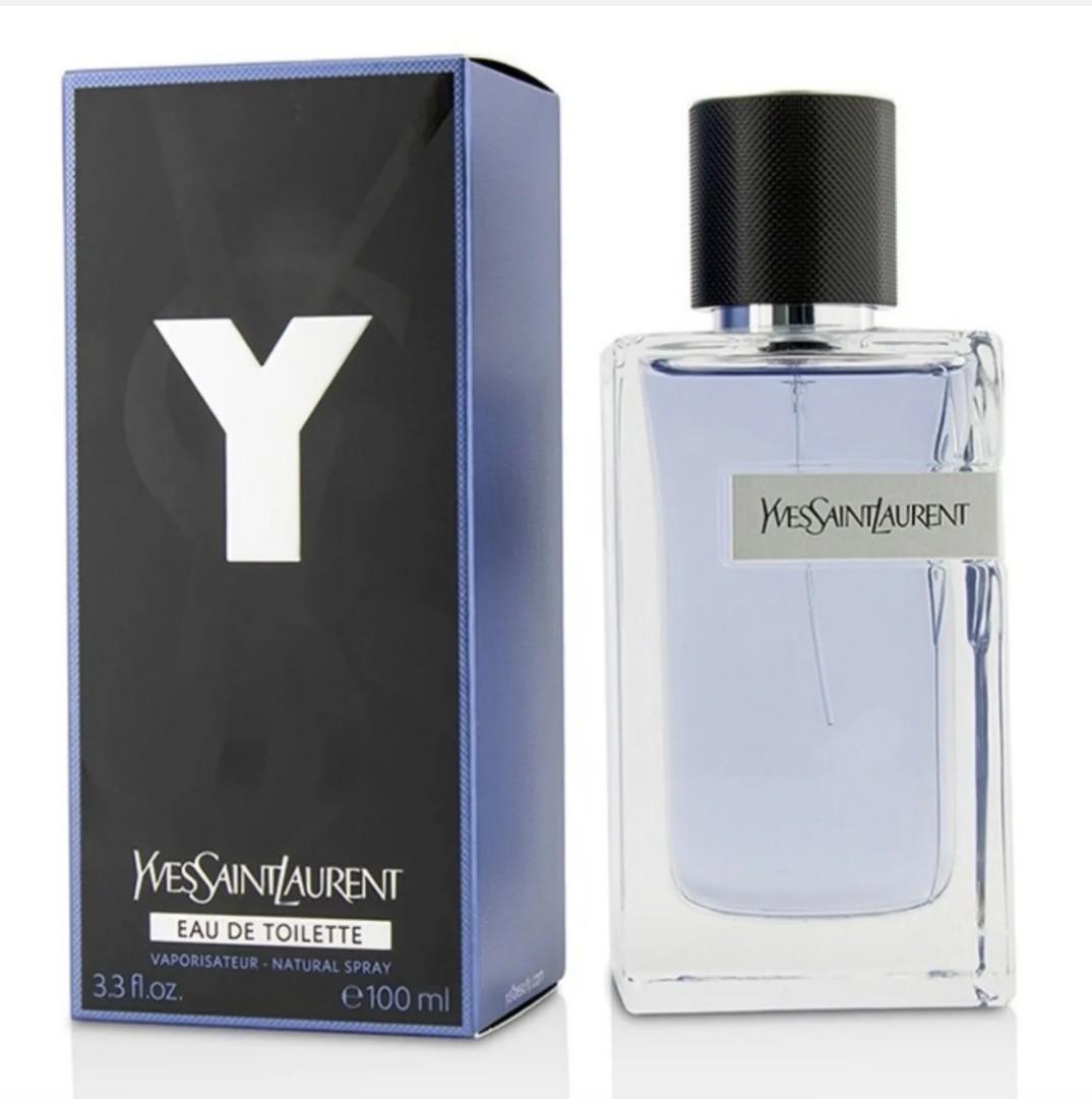 YSL Y 100ml EDT Spray Authentic Perfume for Men, Beauty & Personal Care ...