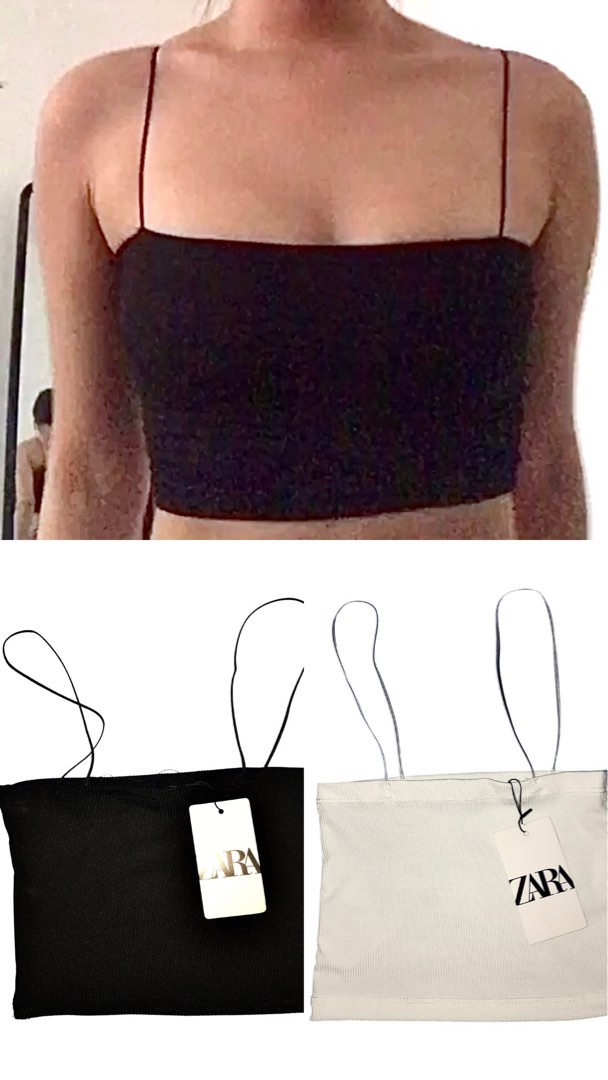 ZARA STRING TOP, Women's Fashion, Tops, Sleeveless on Carousell