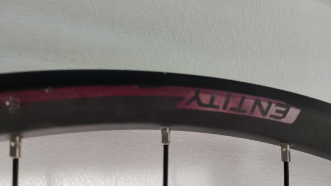 27.5 MTB Rear Wheelset Entity XL2 Tubeless ready w sealant & valve ...
