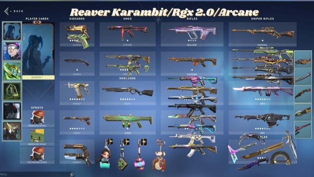 29 Premiums reaver karambit 2.0 Arcane Bundle Rgx 1.0 2.0 Stacked ...