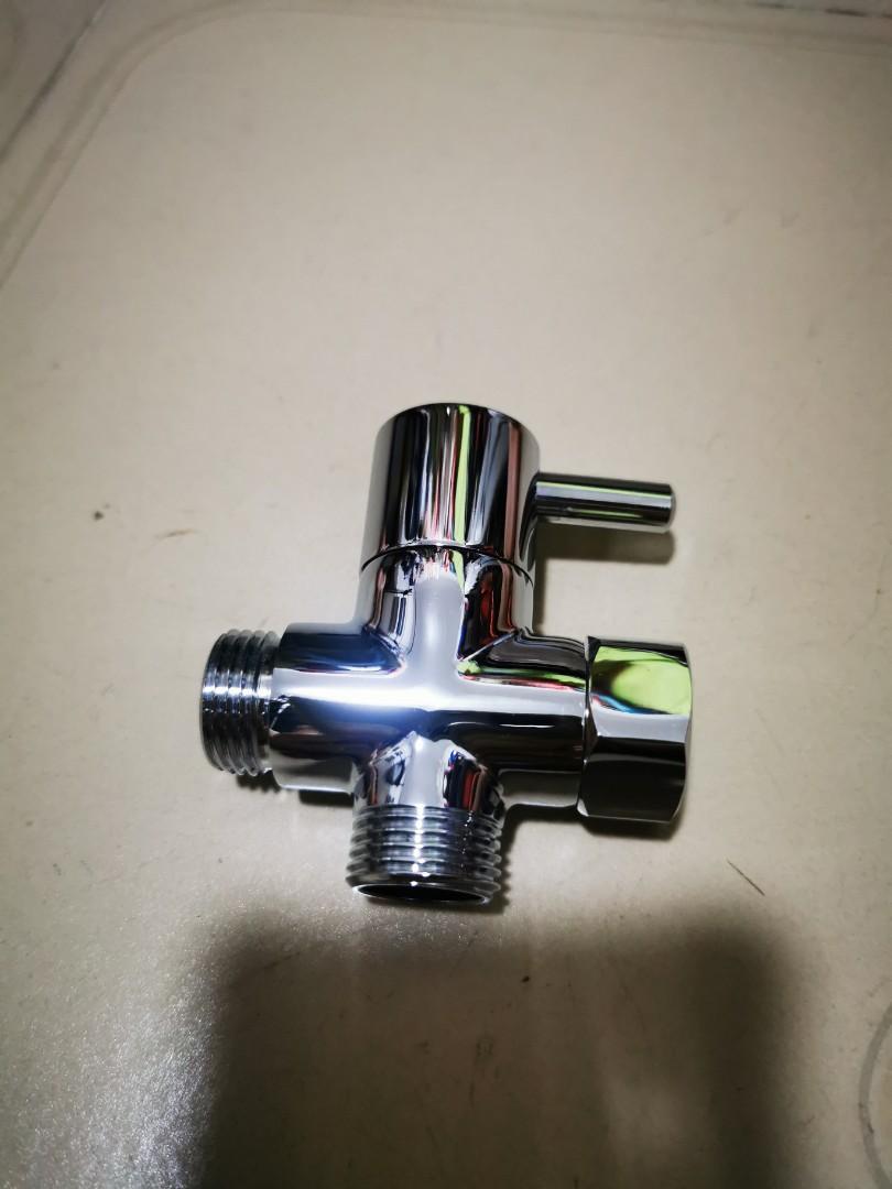3 way pipe valve tap, Furniture & Home Living, Bathroom & Kitchen ...