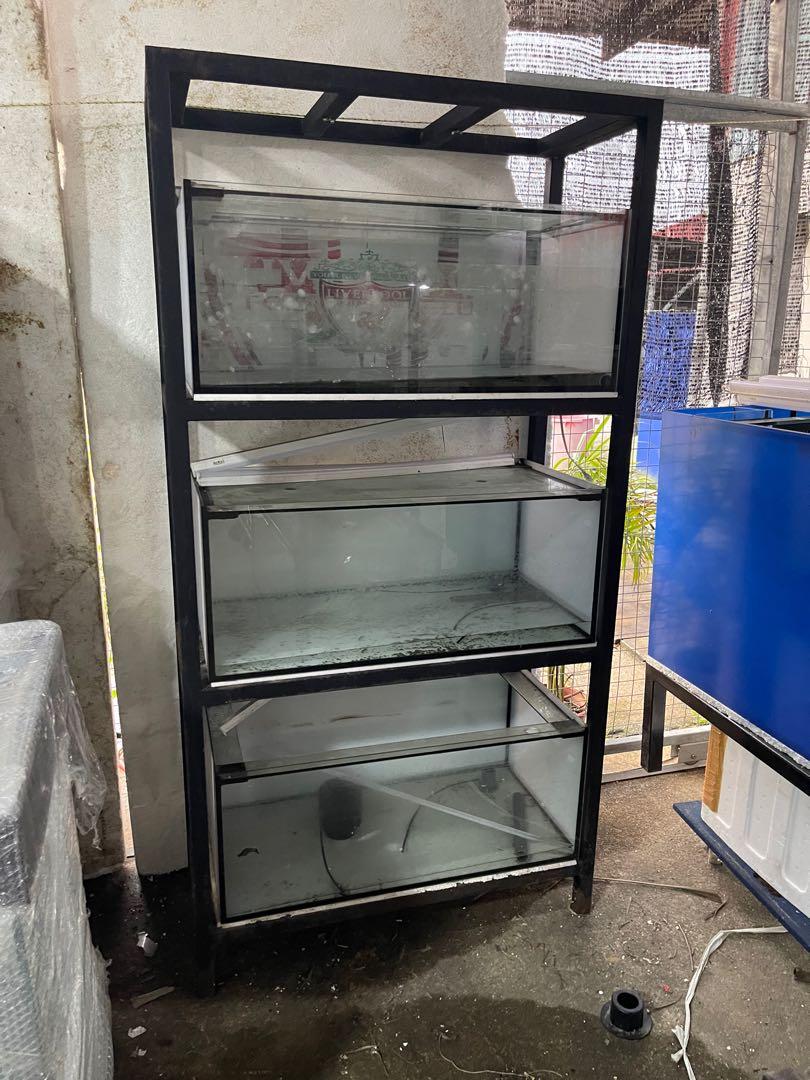3ft 3 tier tank set with metal stand, Pet Supplies, Homes & Other Pet ...