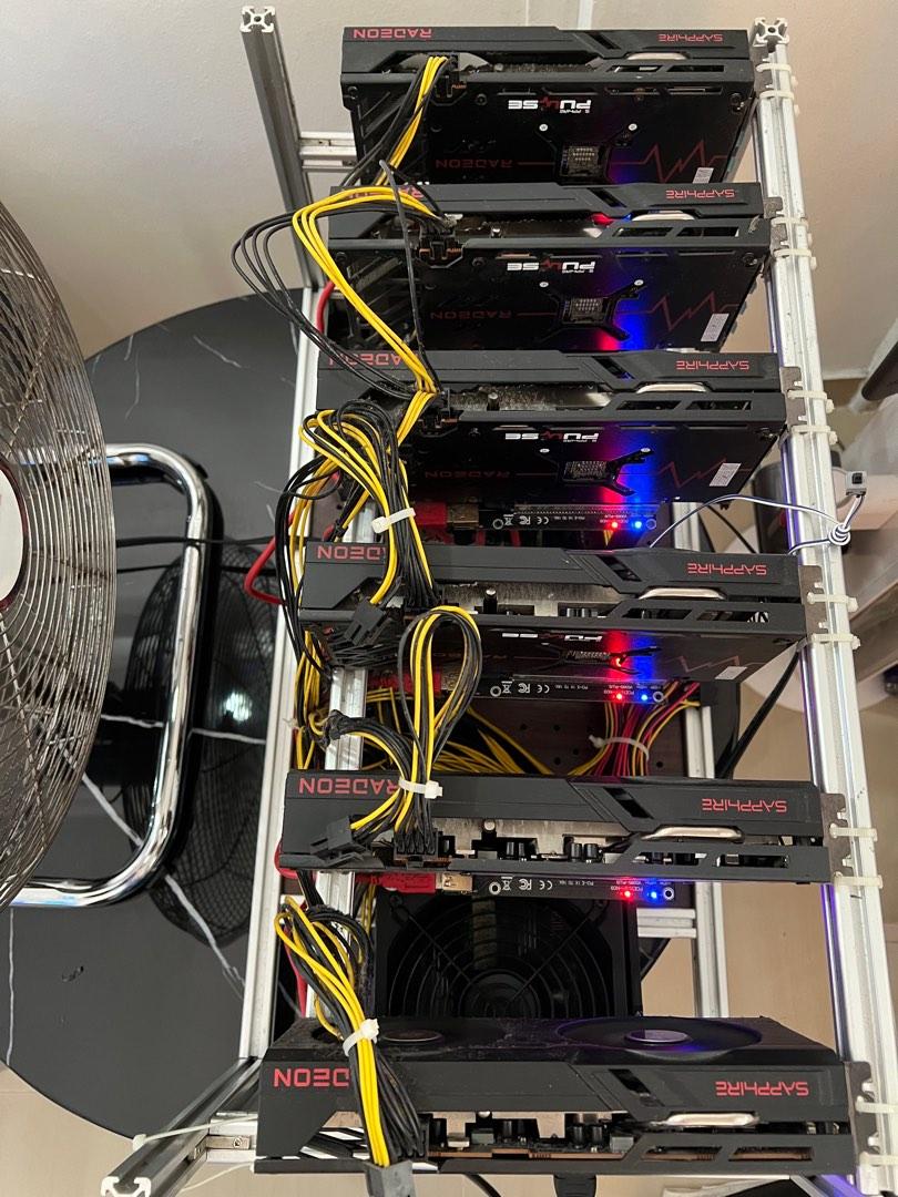 6600xt mining rig, Computers & Tech, Desktops on Carousell