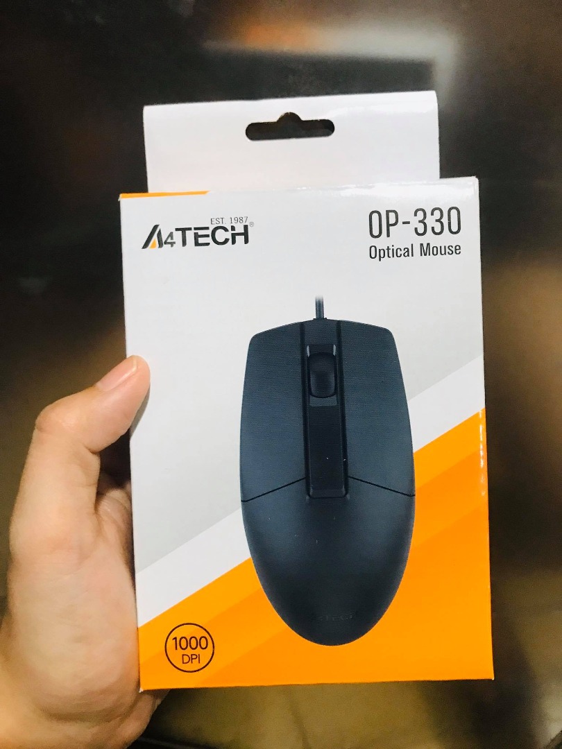 A4Tech OP-330 3D Optical Mouse Wired USB Black, Computers & Tech, Parts ...