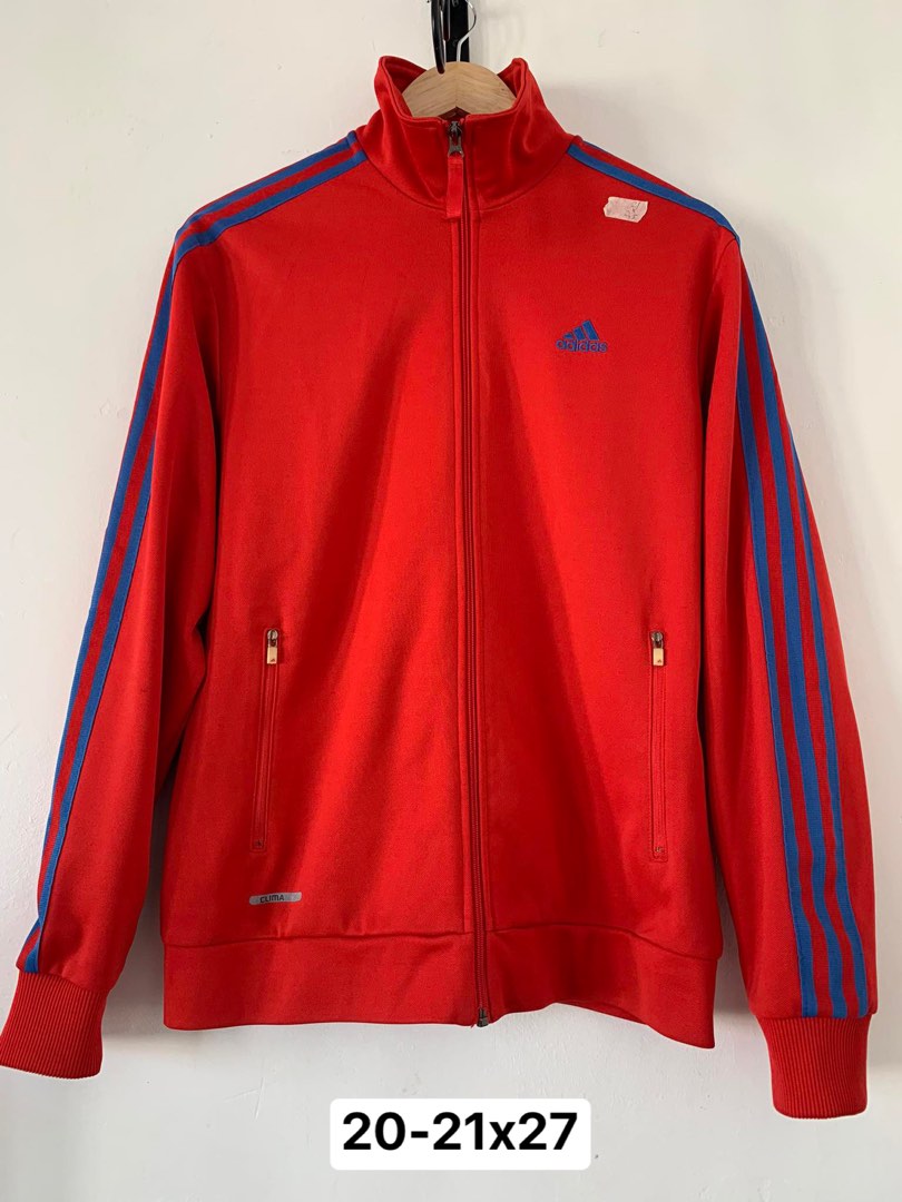 Adidas red track jacket, Men's Fashion, Coats, Jackets and Outerwear on ...